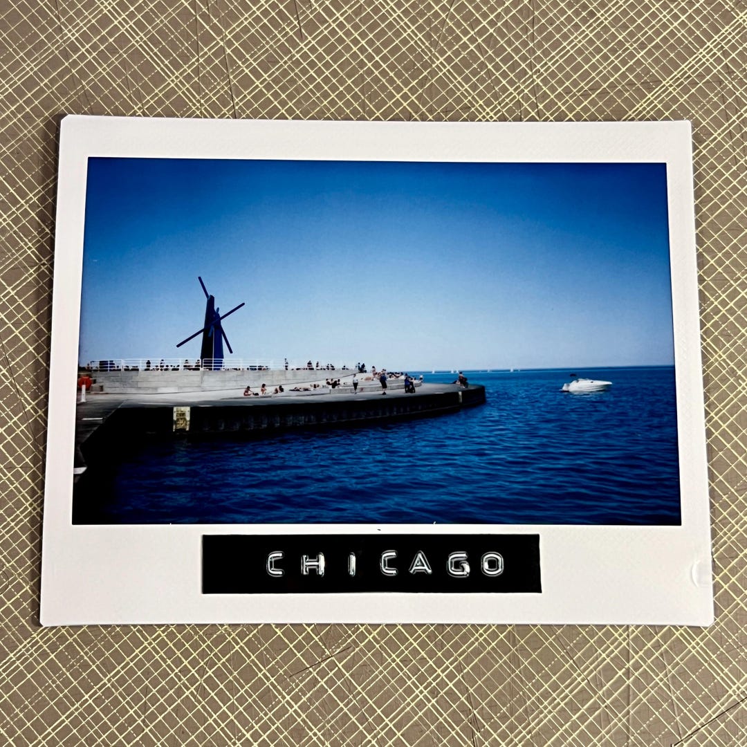 CHICAGO LAKEFRONT Limited Edition Original Instant Film Photo 1/1 ...