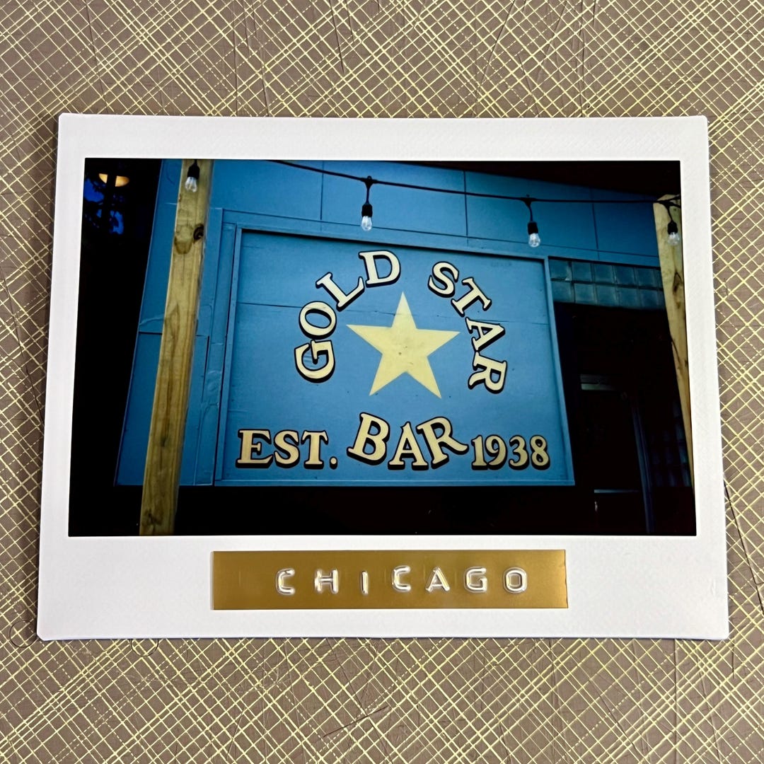 GOLD STAR BAR, Wicker Park, Chicago Limited Edition Original Instant ...
