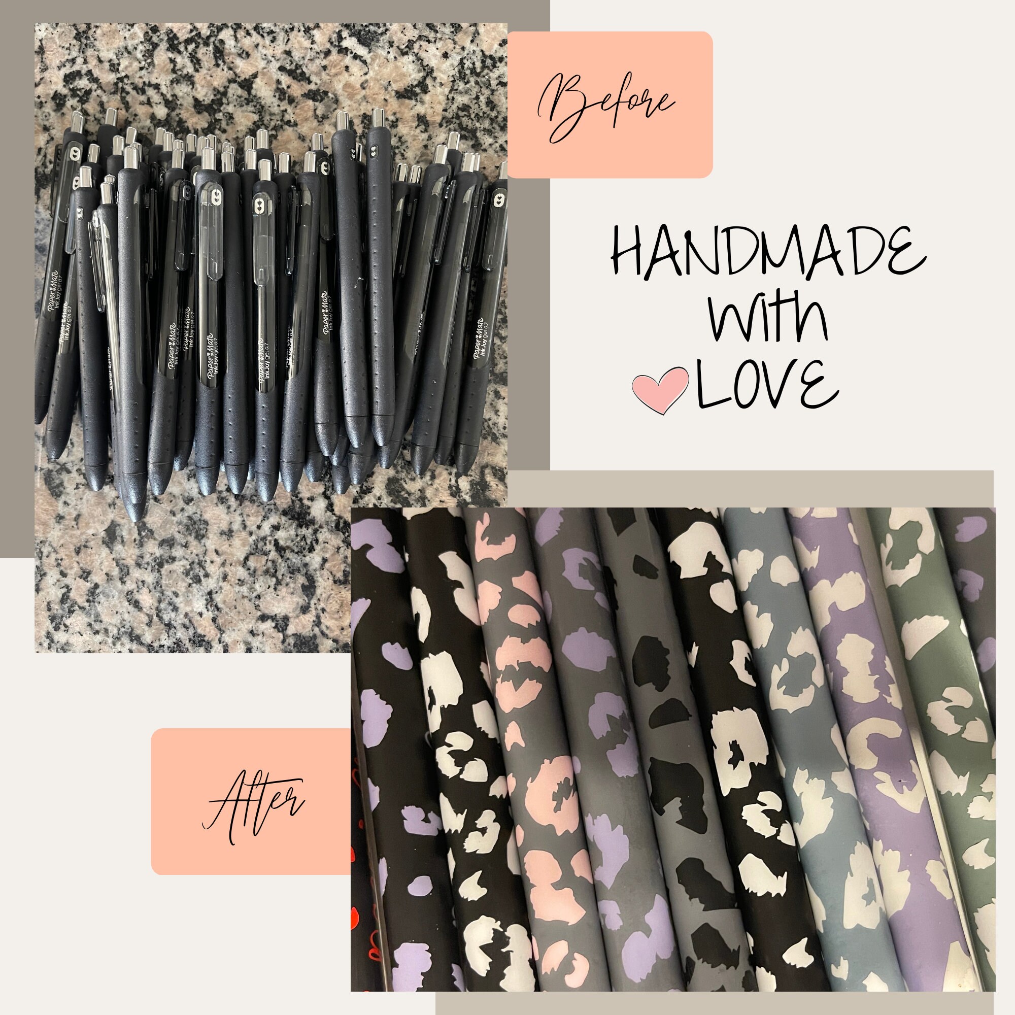 Matte Leopard Print Pens Papermate Inkjoy Gel Pen .7 - Etsy