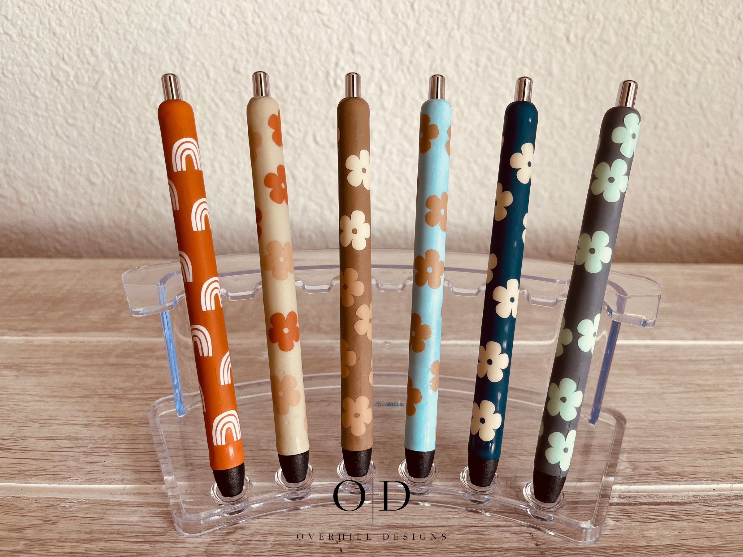 Matte Daisy Print Pens Boho Rainbow Papermate Inkjoy Gel Pen - Etsy