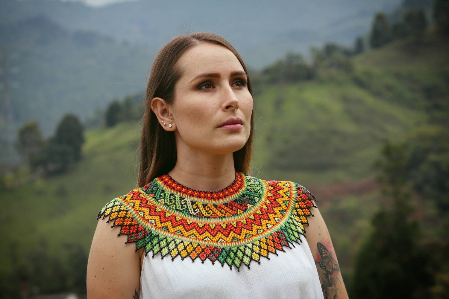 Collar bead necklace Embera Chamí from colombia - Etsy México