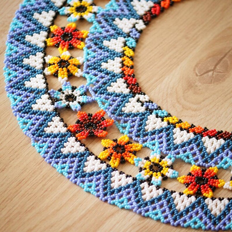 Collar bead Necklace Embera Chamí From Colombia - Etsy