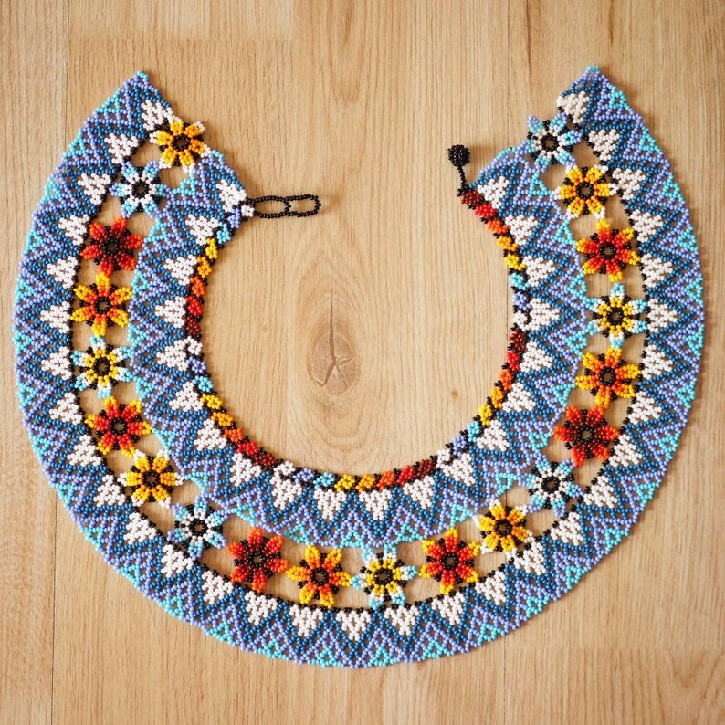 Collar bead Necklace Embera Chamí From Colombia - Etsy