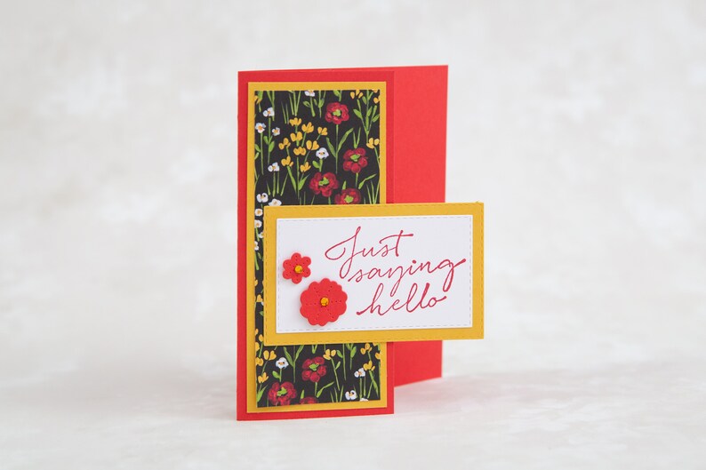 Just Saying Hello Greeting Card - Etsy