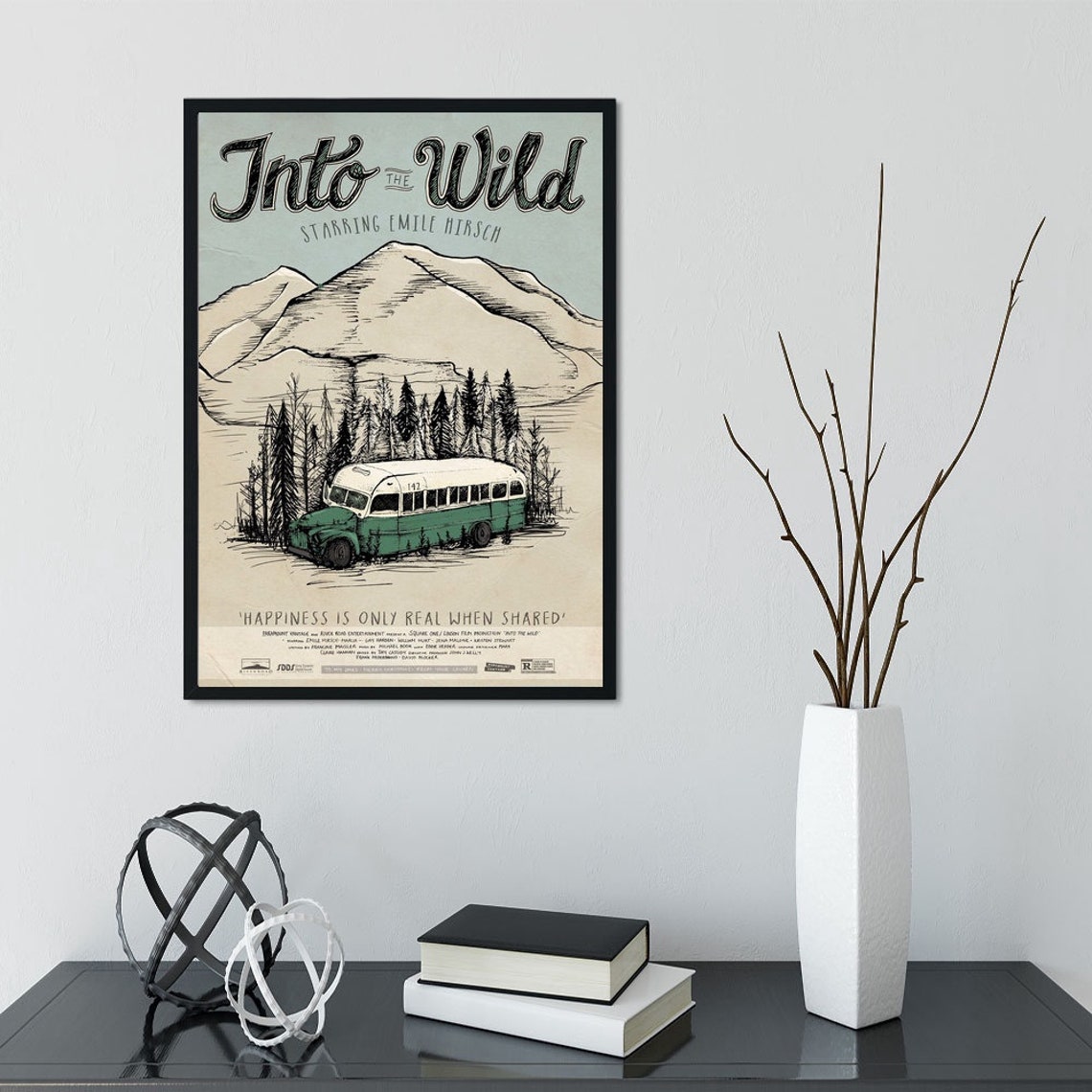 Into the wild poster Movie poster unframe poster Canvas poster | Etsy