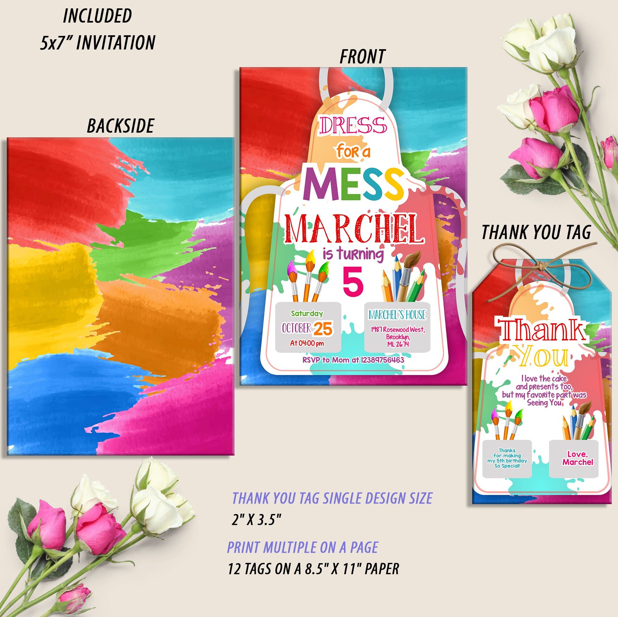 Painting Party Invitation Art Party Invitation Art Birthday - Etsy