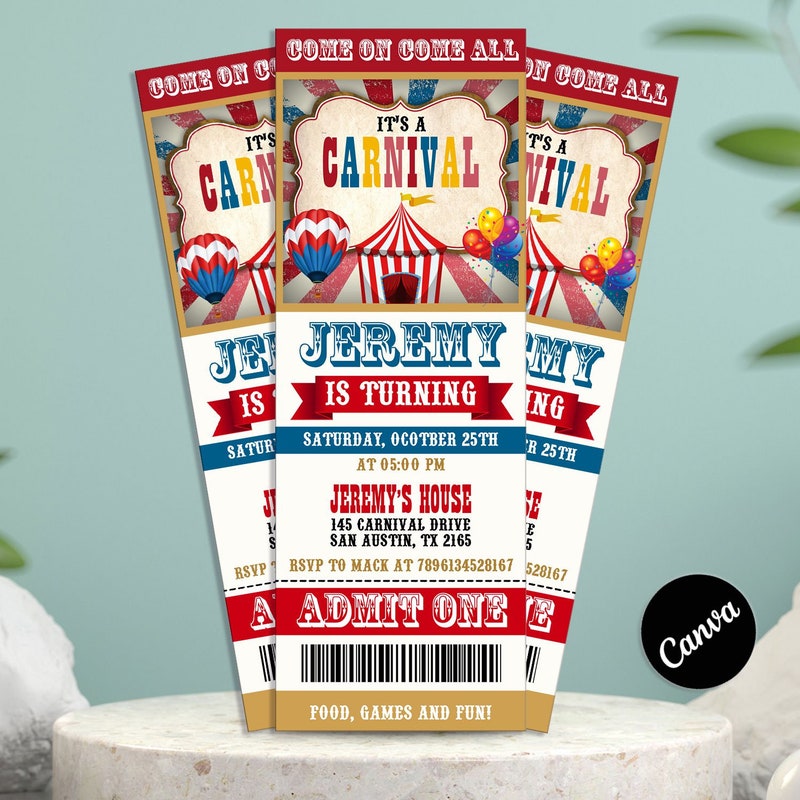 Carnival Tickets - Etsy