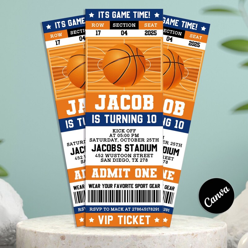 Ticket Style Invite - Etsy