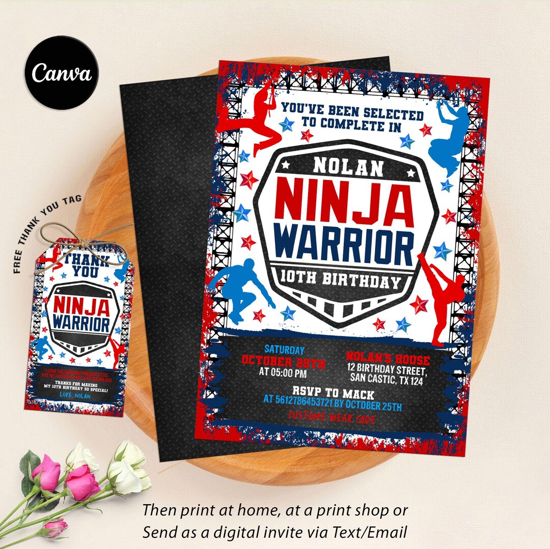 Editable Birthday Party Invitation, Digital Invitation, Birthday Invite ...