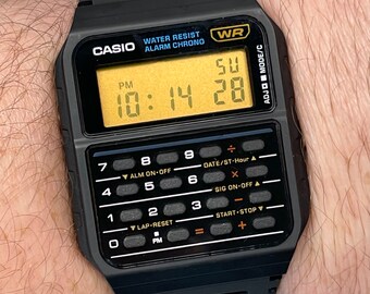 Custom Black Casio Watch With Color Screen Mod pick Your - Etsy