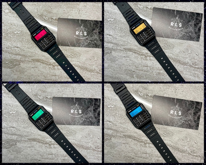 Custom Casio Calculator Watch With Color Screen Mod (pick Your Color ...