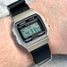 Custom Silver and Black Casio Watch on Black Strap W/ Silver Hardware ...