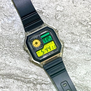 Custom Silver Casio World Time Watch With Color Screen Mod (pick Your ...