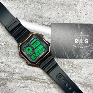 Custom Gold Casio World Time Watch With Color Screen Mod (pick Your ...