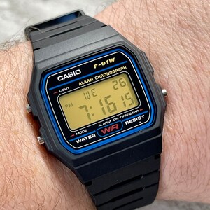 Custom Black Casio Watch With Color Screen Mod (pick Your Color) - Etsy ...