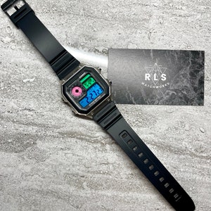 Custom Silver Casio World Time Watch With Color Screen Mod (pick Your ...