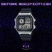 Custom Silver Casio World Time Watch With Color Screen Mod - Etsy