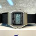 Custom Silver and Black Casio Watch on Black Strap W/ Silver Hardware ...