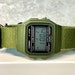 Custom Green Casio Watch on Green Strap W/ Black Hardware - Etsy Canada