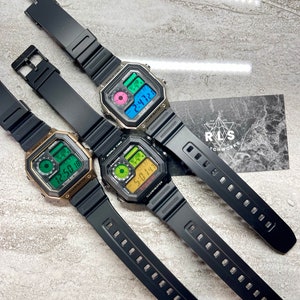Custom Gold Casio World Time Watch With Color Screen Mod pick - Etsy