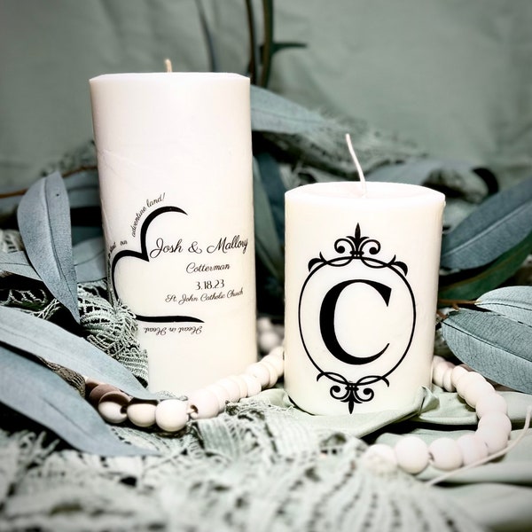 Monogram Candle - Etsy