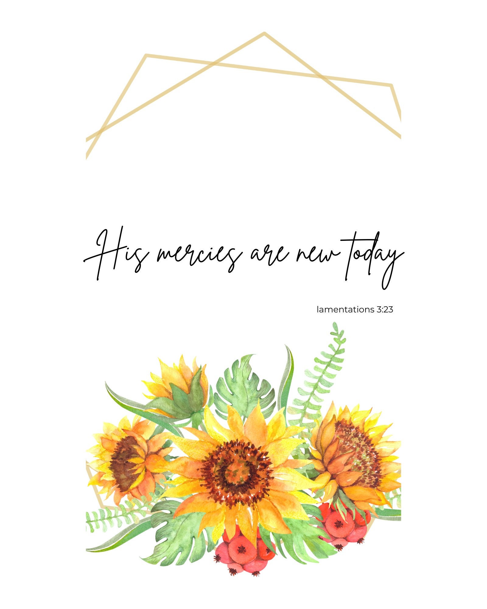 Bible verse sunflower prints | Etsy