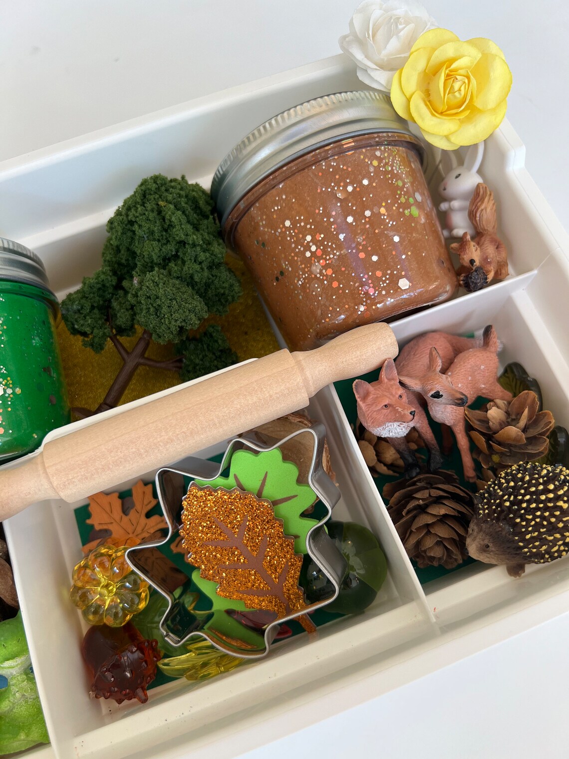 Forest Playdough Kit Woodland Animals Sensory Kit Playdough - Etsy