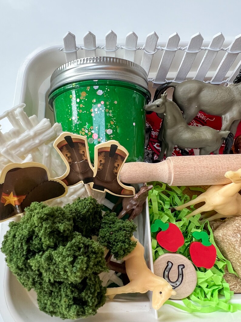 Horse Sensory Kit Farm Sensory Box Horse Playdough Kit - Etsy