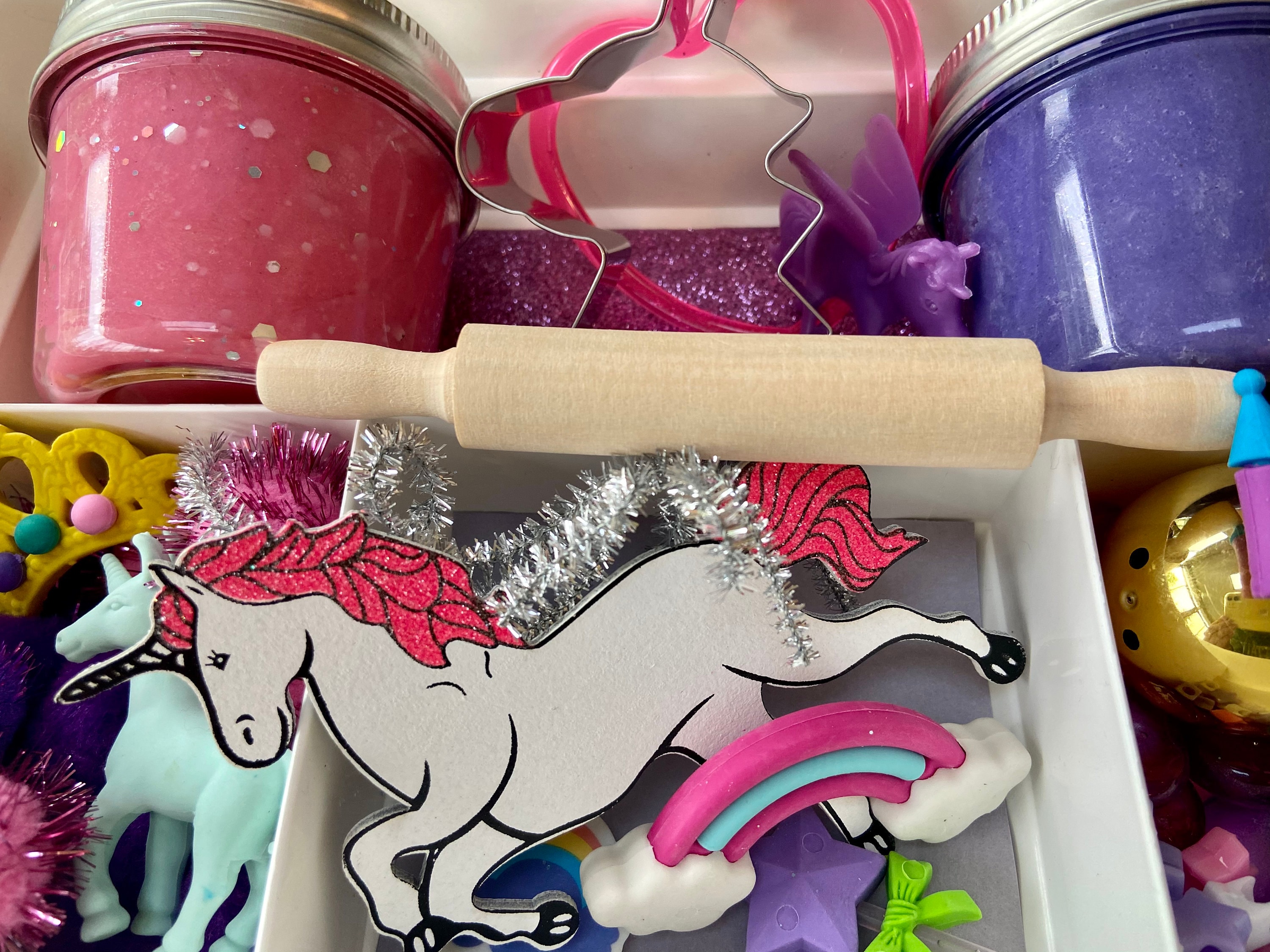 Unicorn play dough kit Unicorn Playdough kit Unicorn | Etsy