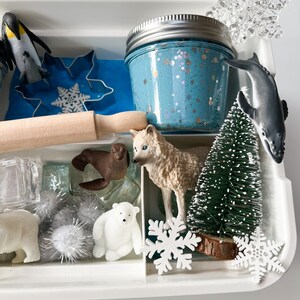 Arctic Animals Play Dough Kit, Winter Play Dough Kit, Animals in the ...