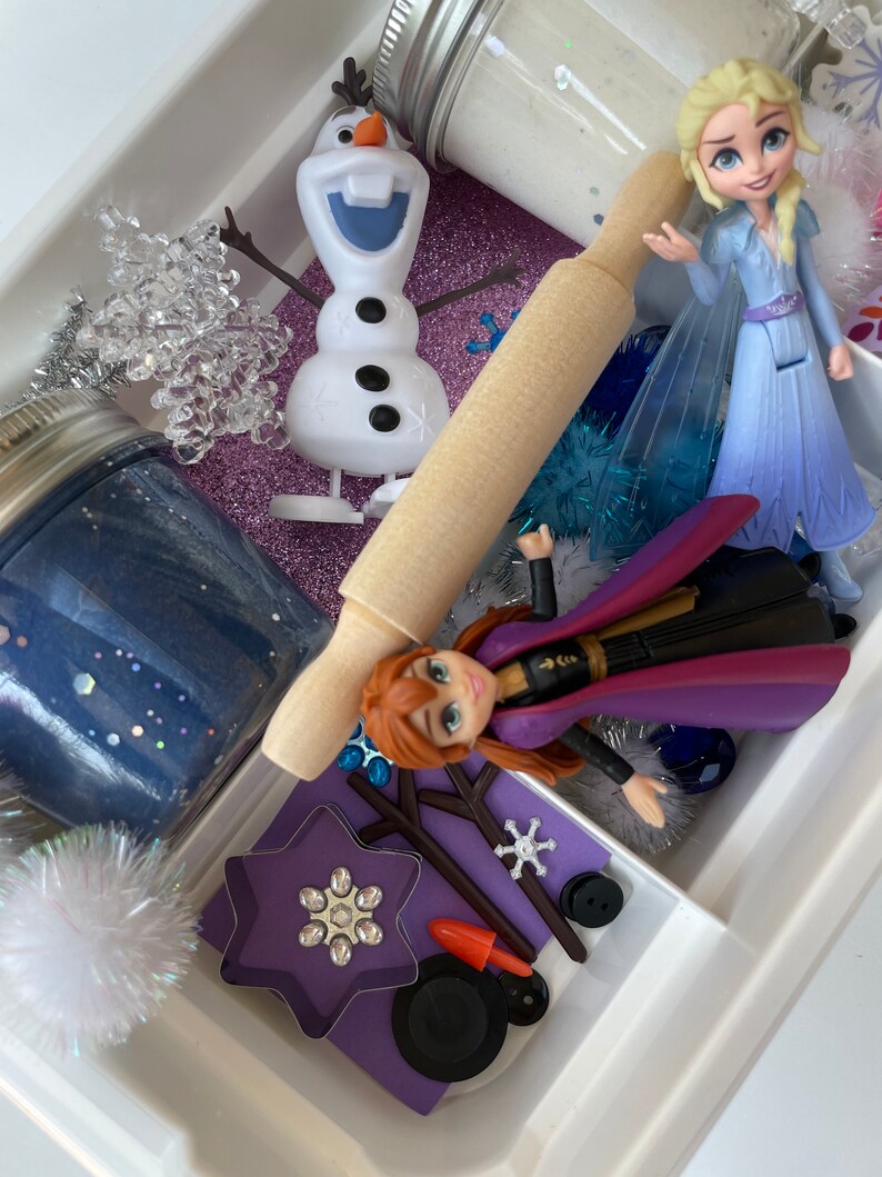 Frozen Play Dough Kit Frozen Sensory Box Frozen Playdough - Etsy