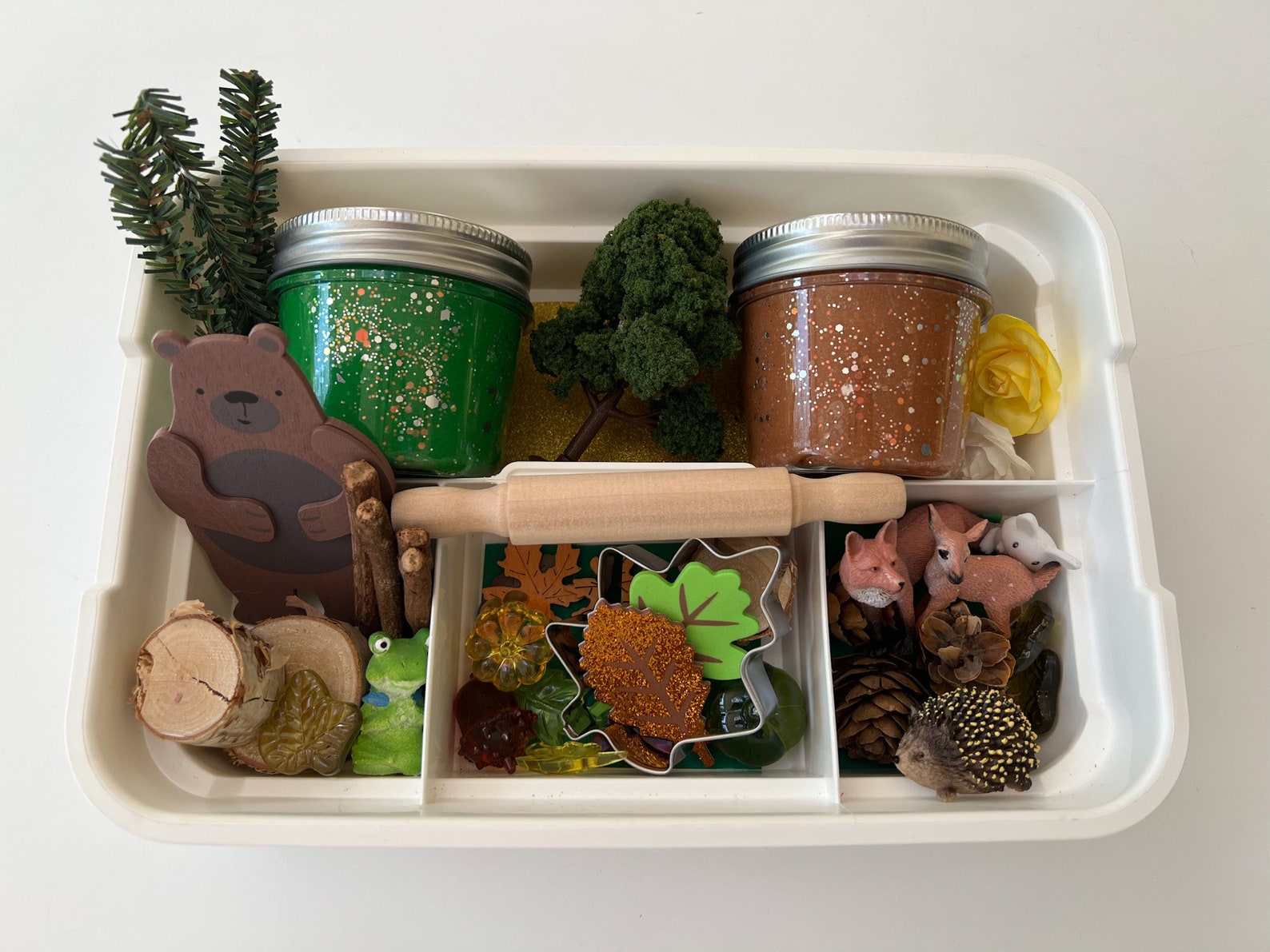 Forest Playdough Kit Woodland Animals Sensory Kit Playdough - Etsy