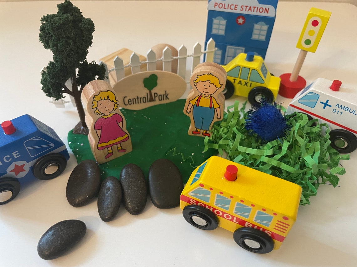 Transportation Play Dough Kit, Cars and Trucks Sensory Kit, Police Play ...