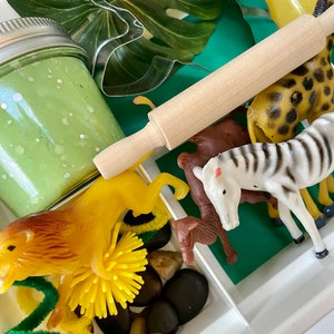 Jungle Safari Play Dough Kit Safari Playdough kit Wild | Etsy