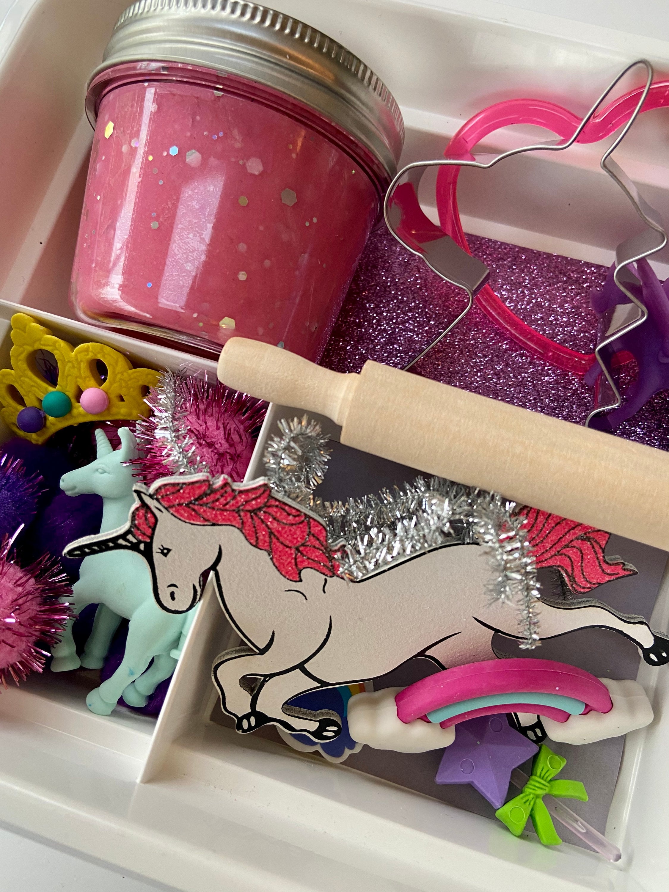Unicorn play dough kit Unicorn Playdough kit Unicorn | Etsy