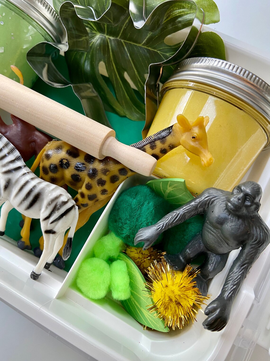 Jungle Safari Play Dough Kit Safari Playdough kit Wild | Etsy