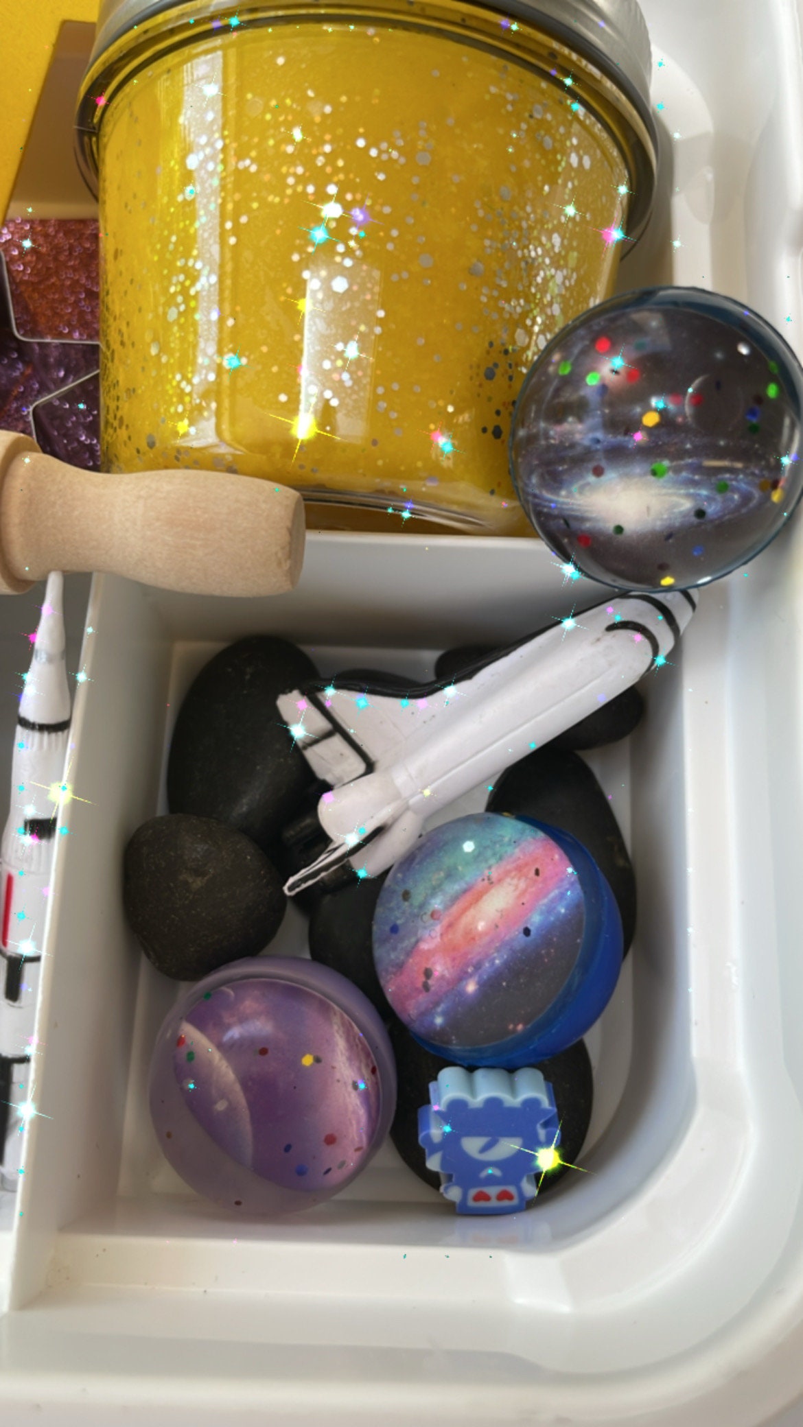 Space Play Dough Kit, Space Playdough Kit, Space Sensory Box, Space ...