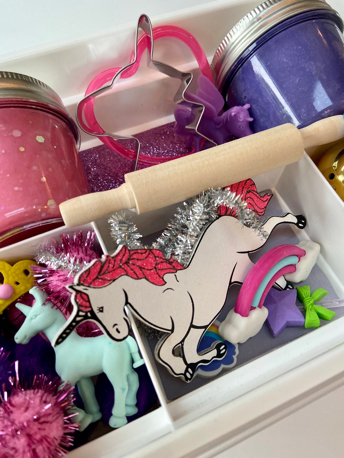 Unicorn play dough kit Unicorn Playdough kit Unicorn | Etsy