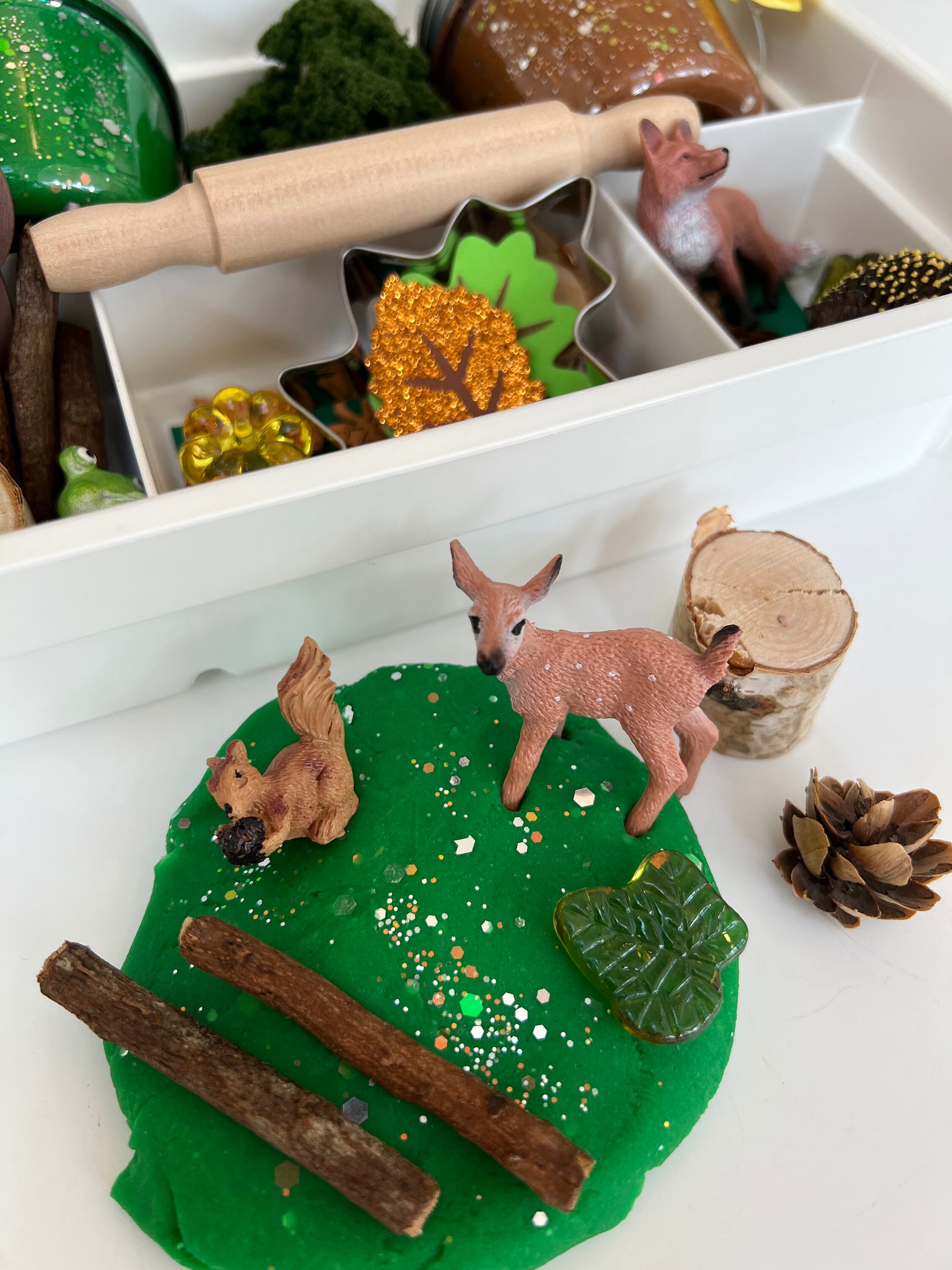 Forest Playdough Kit Woodland Animals Sensory Kit Playdough - Etsy