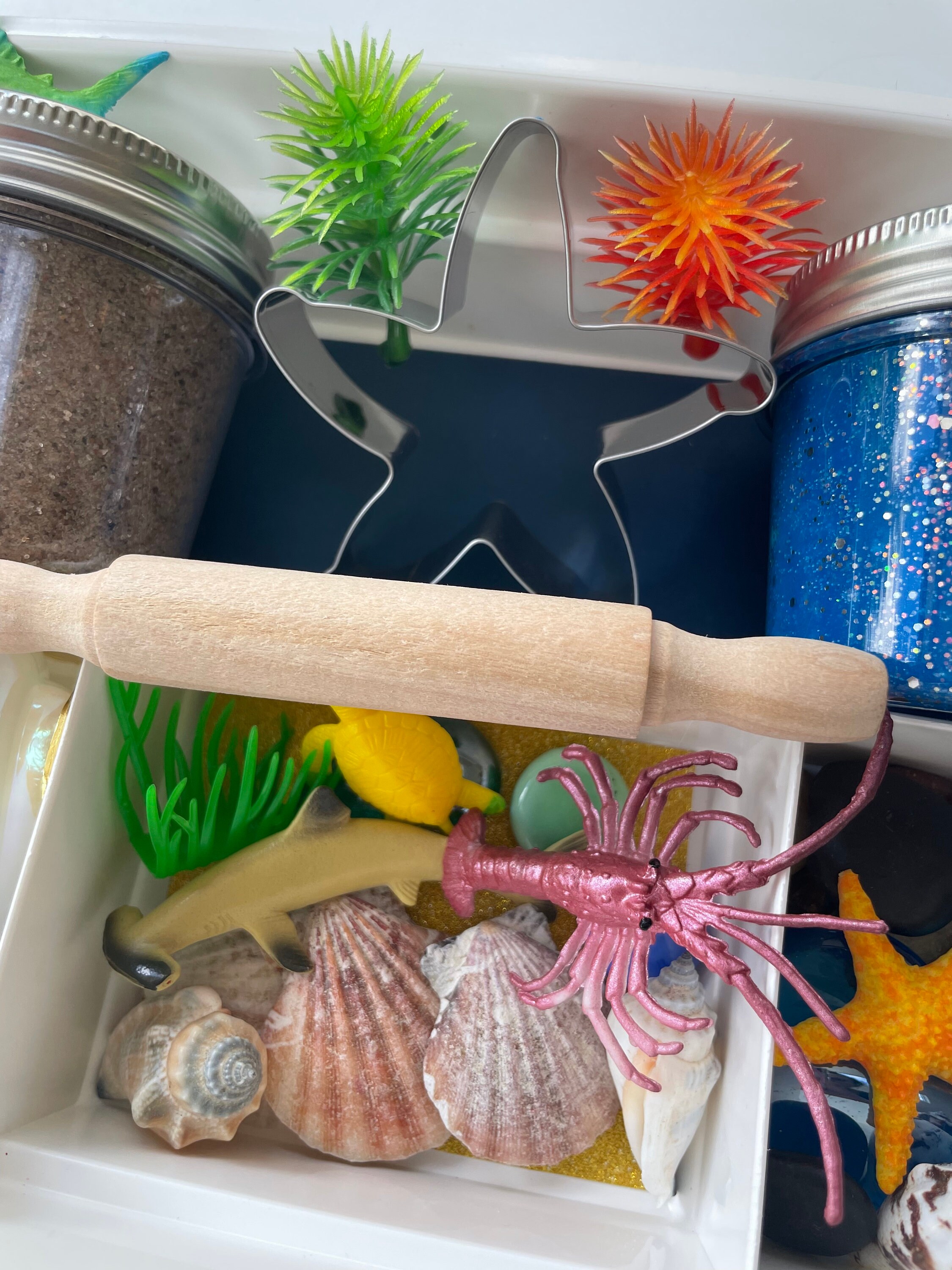 Ocean Play Dough Kit, Under the Sea Sensory Kit, Ocean Playdoh, Sharks ...