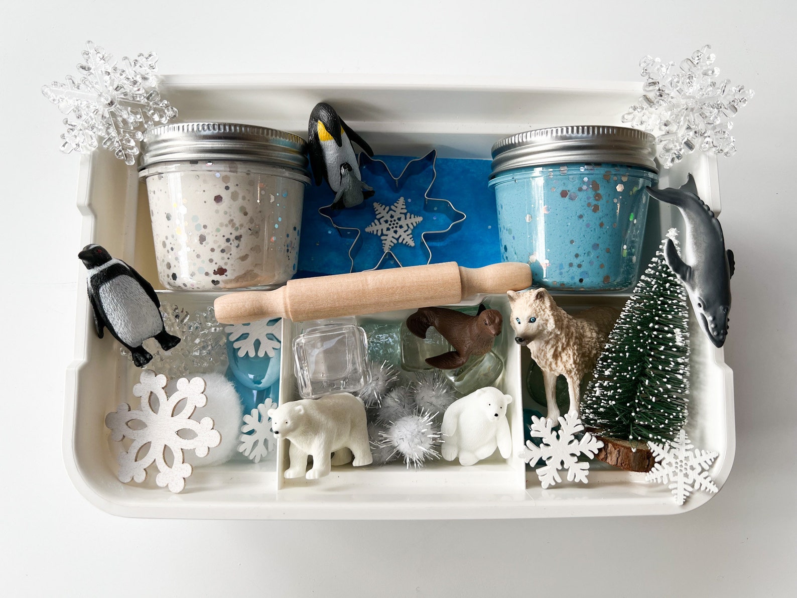 Arctic Animals Play Dough Kit Winter Play Dough Kit Animals - Etsy