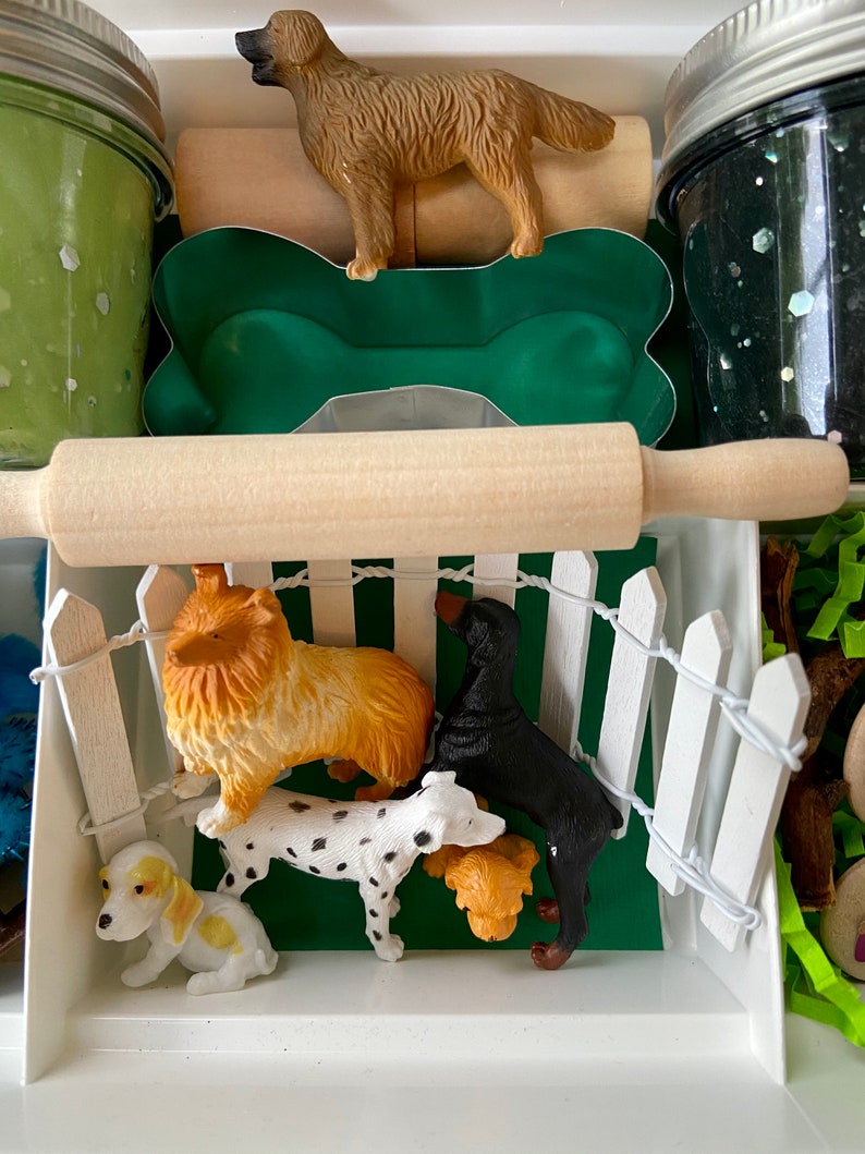 Dog Playdough Kit, Dog Play Dough Box, Puppy Sensory Kit, Dog Sensory ...