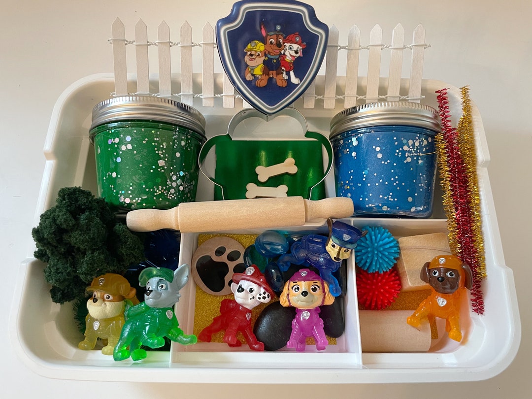 Paw Patrol Play Dough Kit Paw Patrol Playdough Box Paw - Etsy