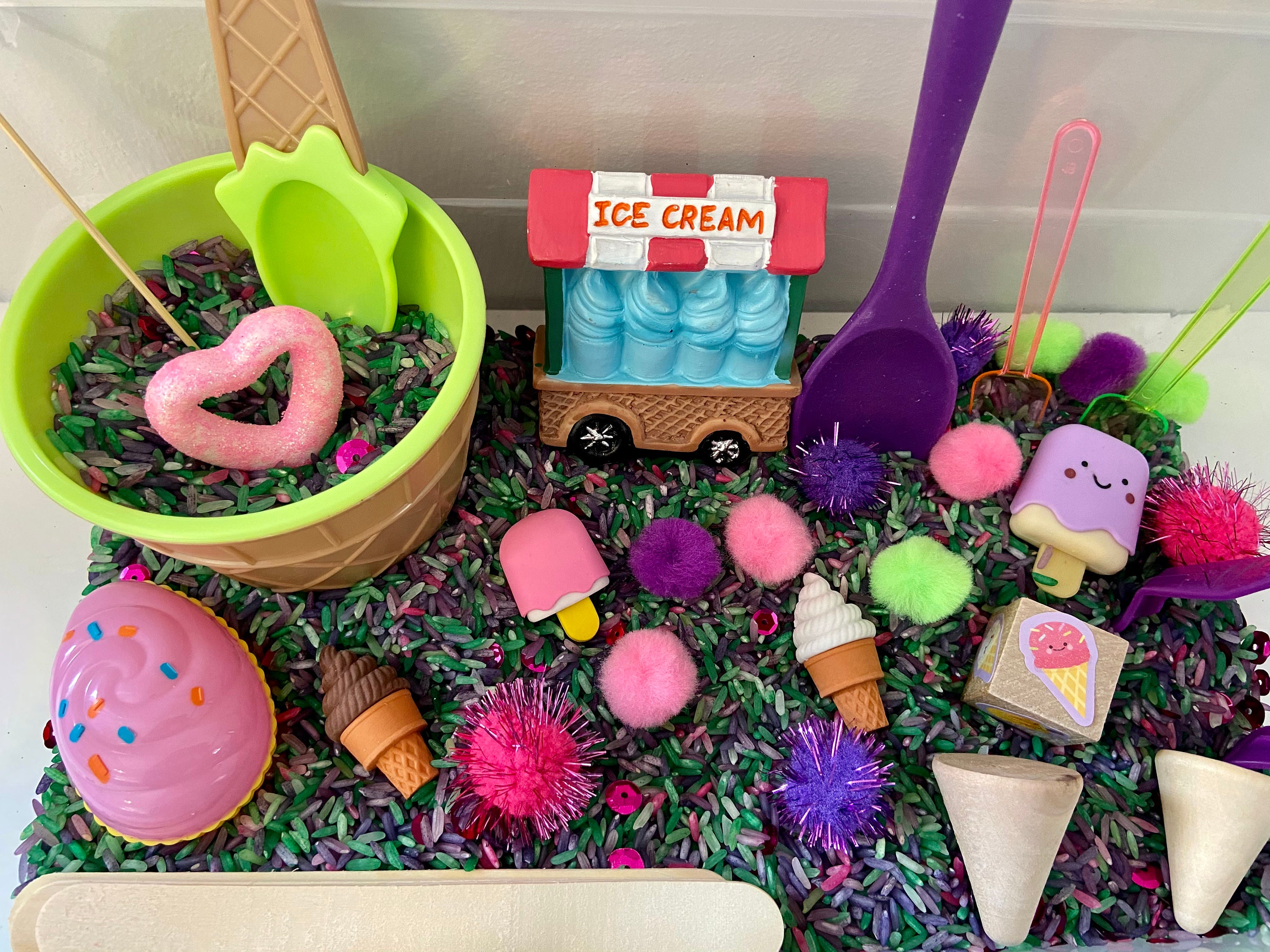 Ice Cream sensory bin Ice Cream sensory kit summer sensory | Etsy