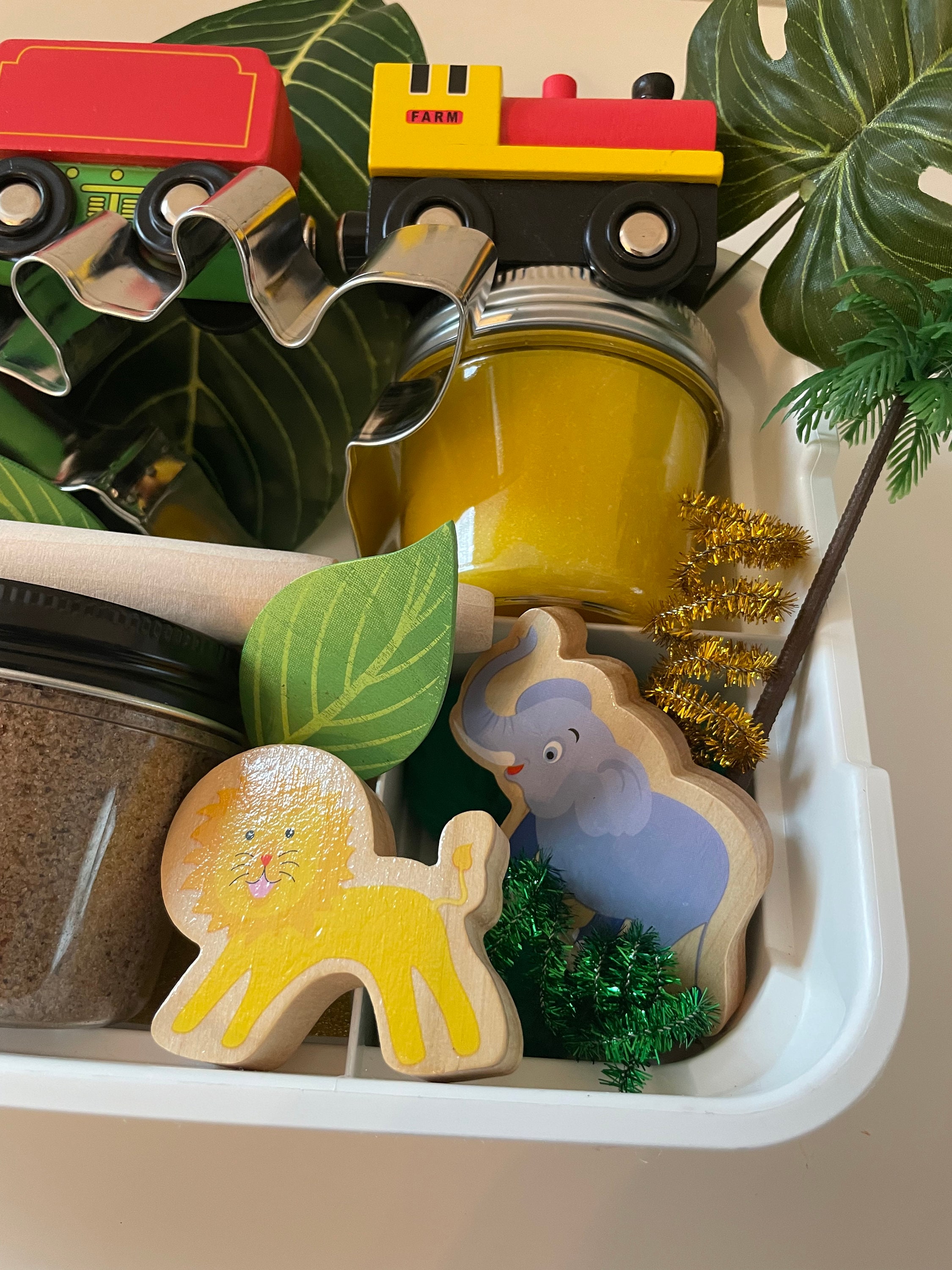 Jungle Safari Play Dough Kit, Safari Playdough Kit, Wild Animals Play ...