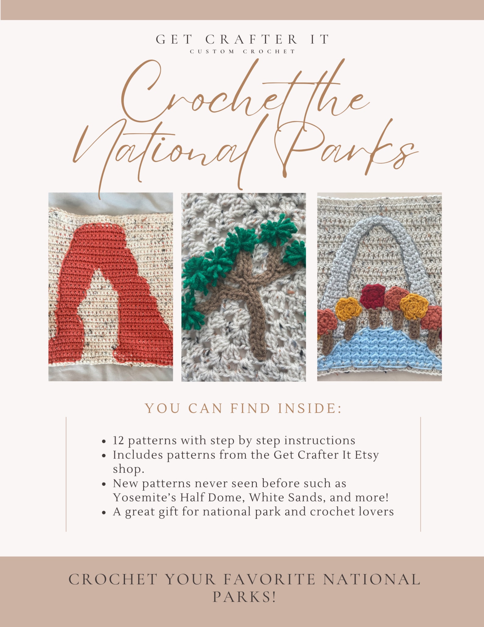 National Park Crochet Pattern Booklet - DIGITAL FILE - Etsy