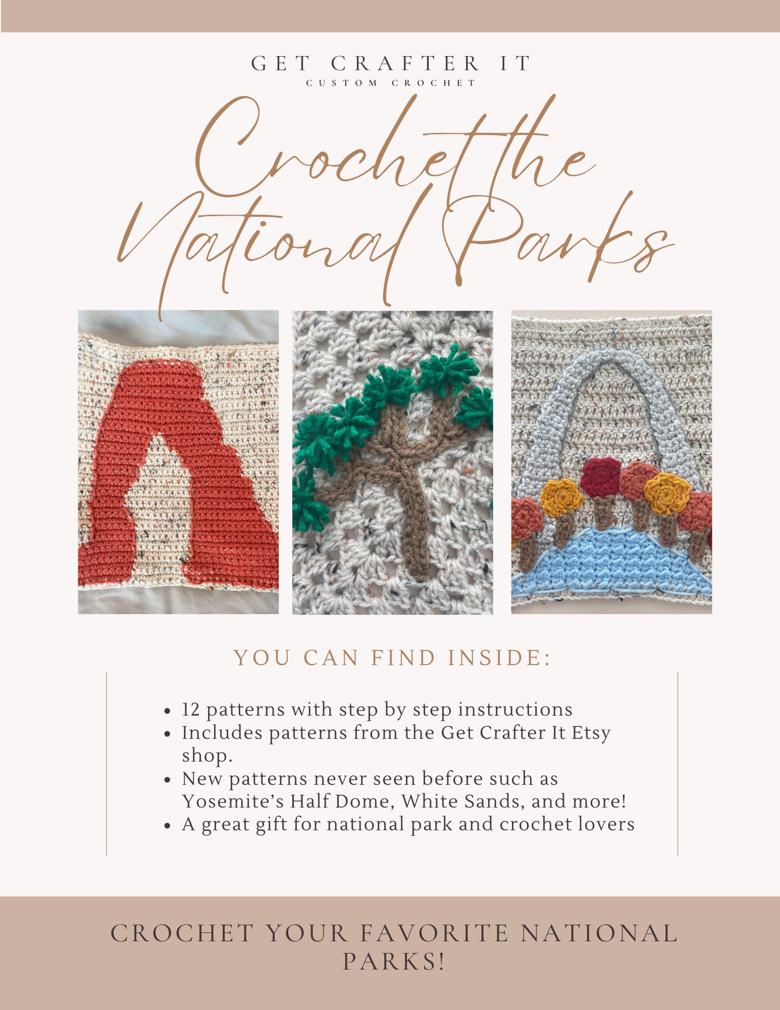 National Park Crochet Pattern Booklet - DIGITAL FILE - Etsy