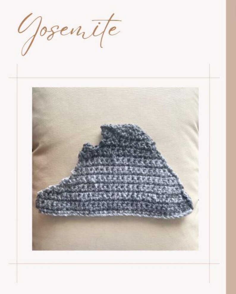 National Park Crochet Pattern - INSTANT DOWNLOAD - Half Dome - Etsy