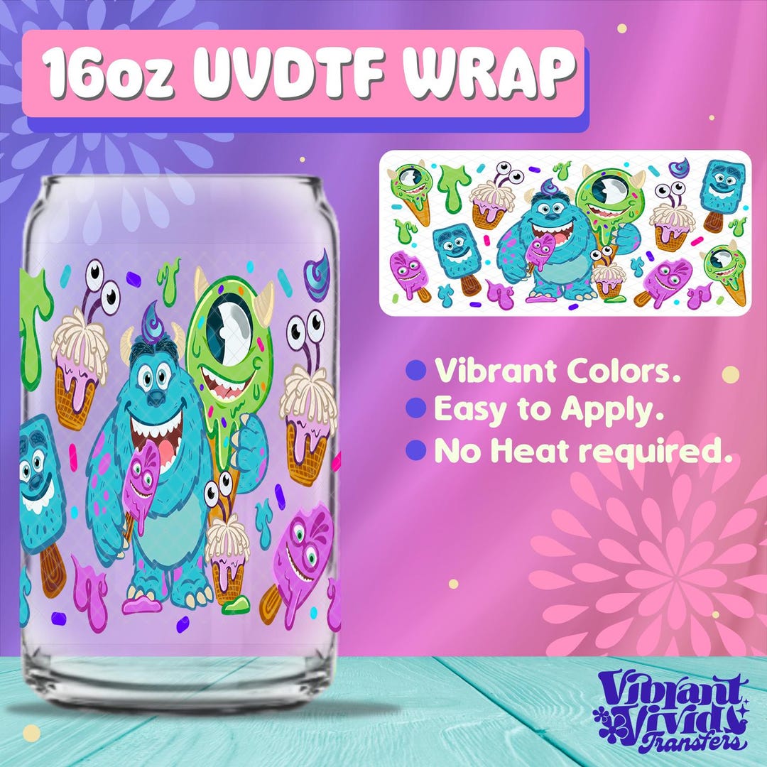 EXCLUSIVE UVDTF187 Printed in House Ready to Apply UVDTF Cup Wrap No ...