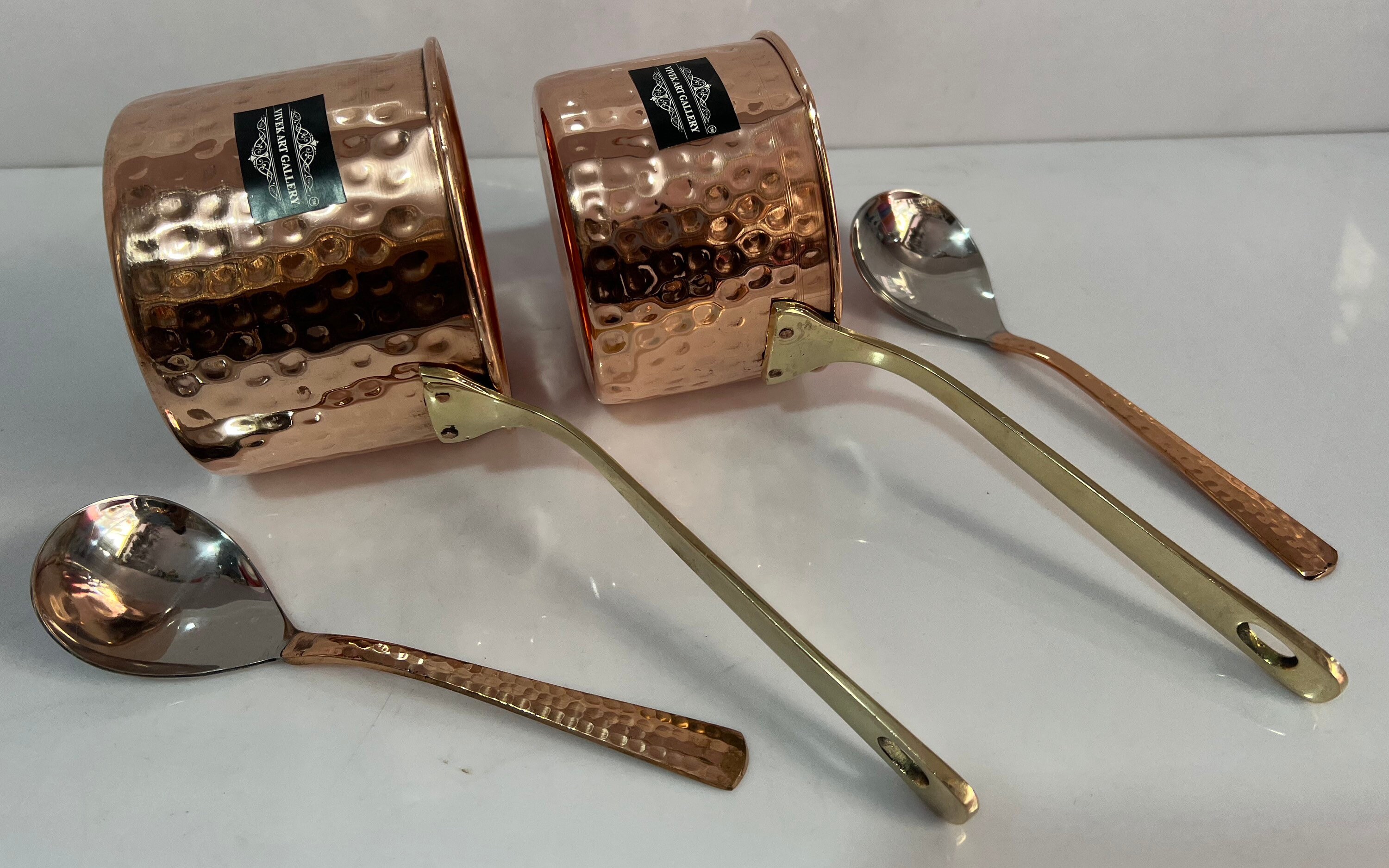 Handmade Hammered Pure 100 % Copper Kadai Cooking Pan Sos Pan - Etsy